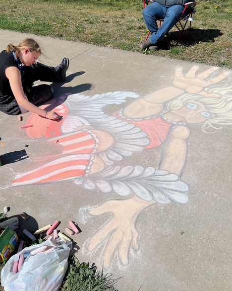 Lindsborg Kansas Convention & Visitor Bureau - Chalk the Valk